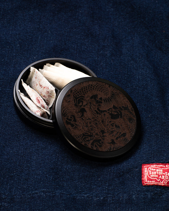 Icetool Tri Can Leatherface Black Koi metal snus and ZYN can – Icetool ...