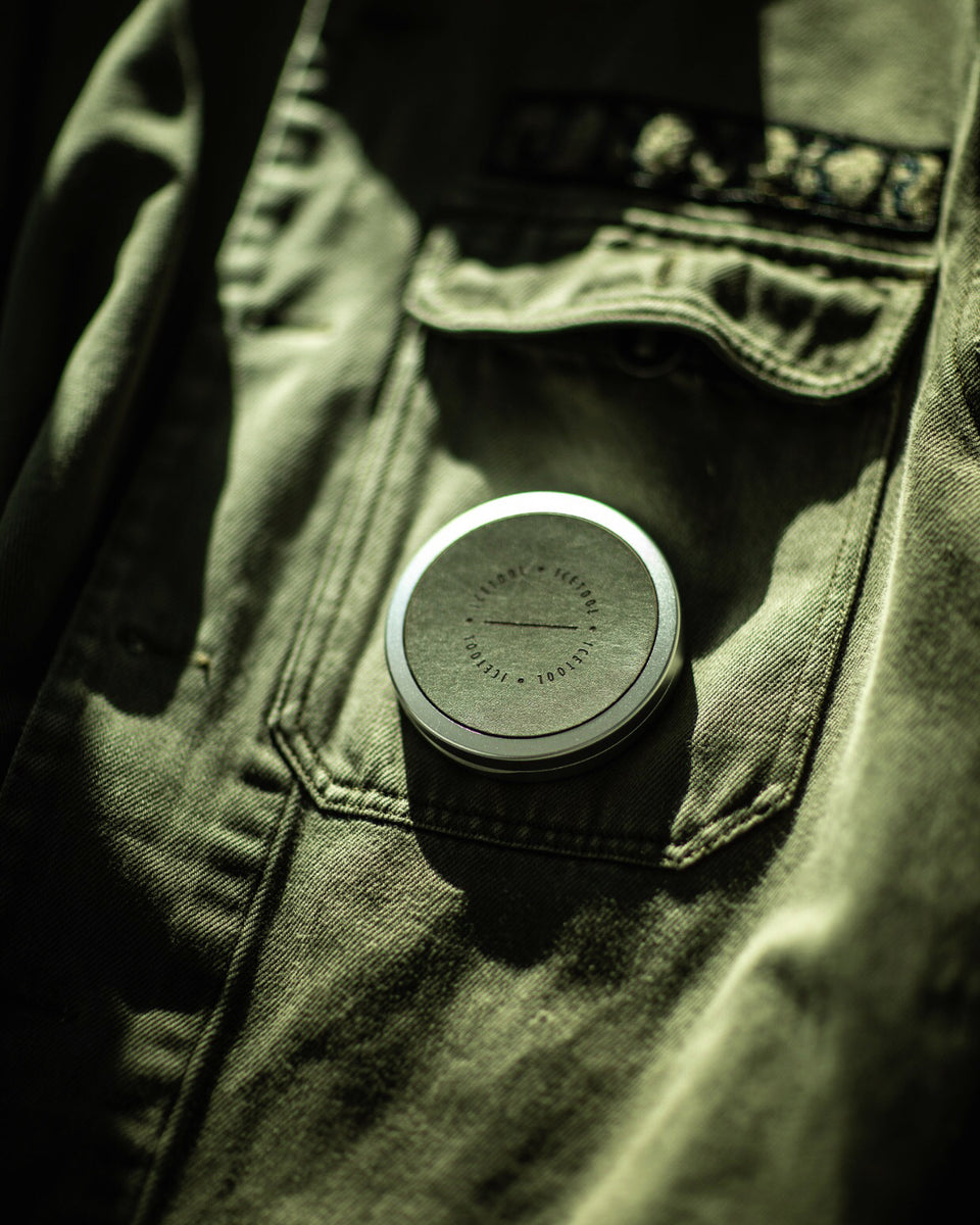 Slim Can Leatherface Olive Green Silver – Icetool snus accessories