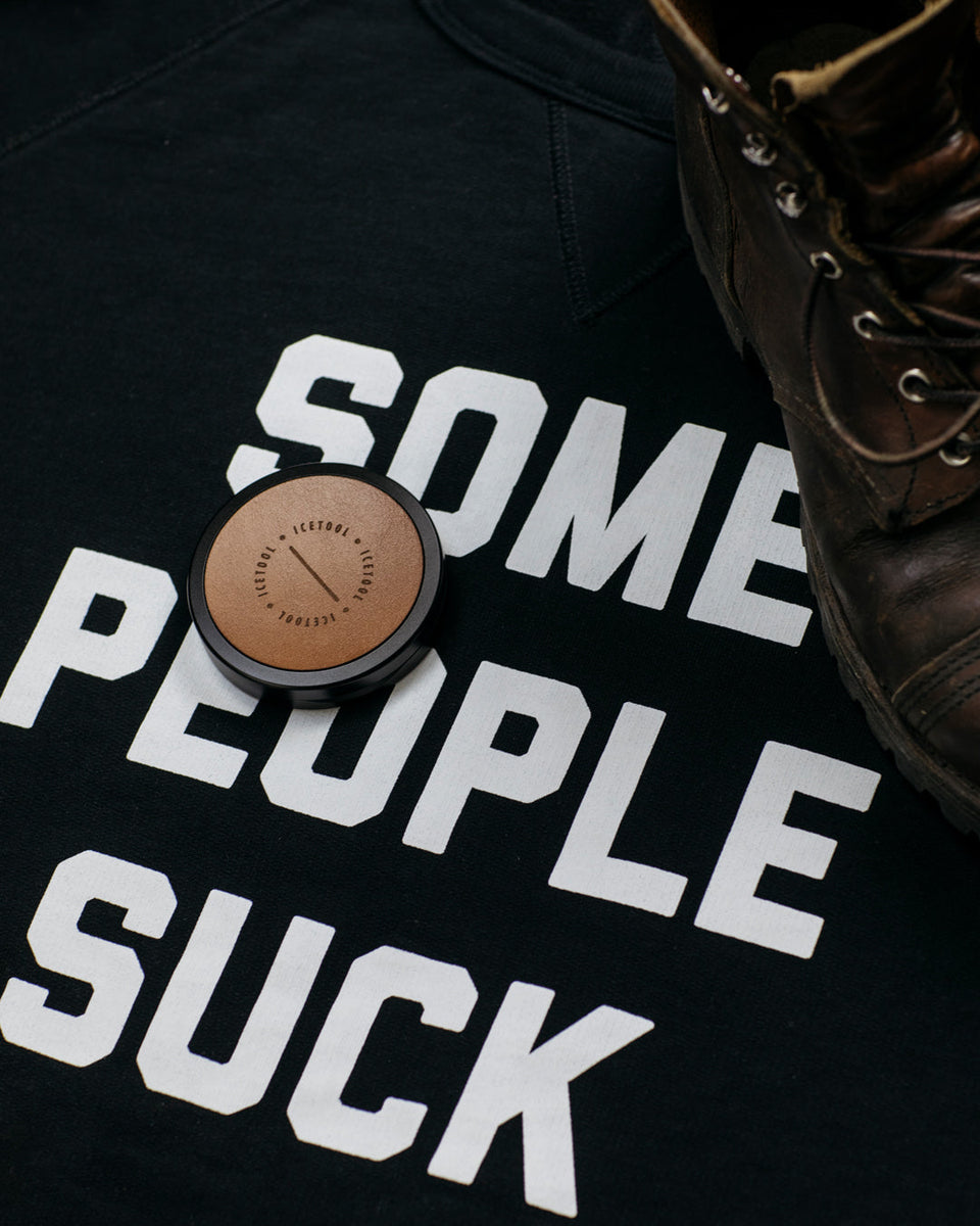 Icetool Slim Can Leatherface snus can- Brown - Aluminum - Leather ...